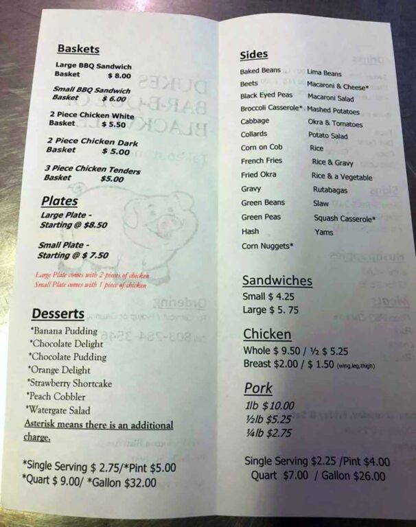 Dukes BBQ of Blackville - Destination BBQ