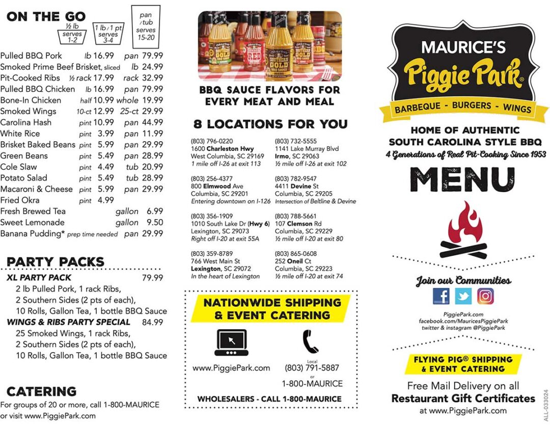 Maurice’s Piggie Park BBQ on O'Neil Court - Destination BBQ