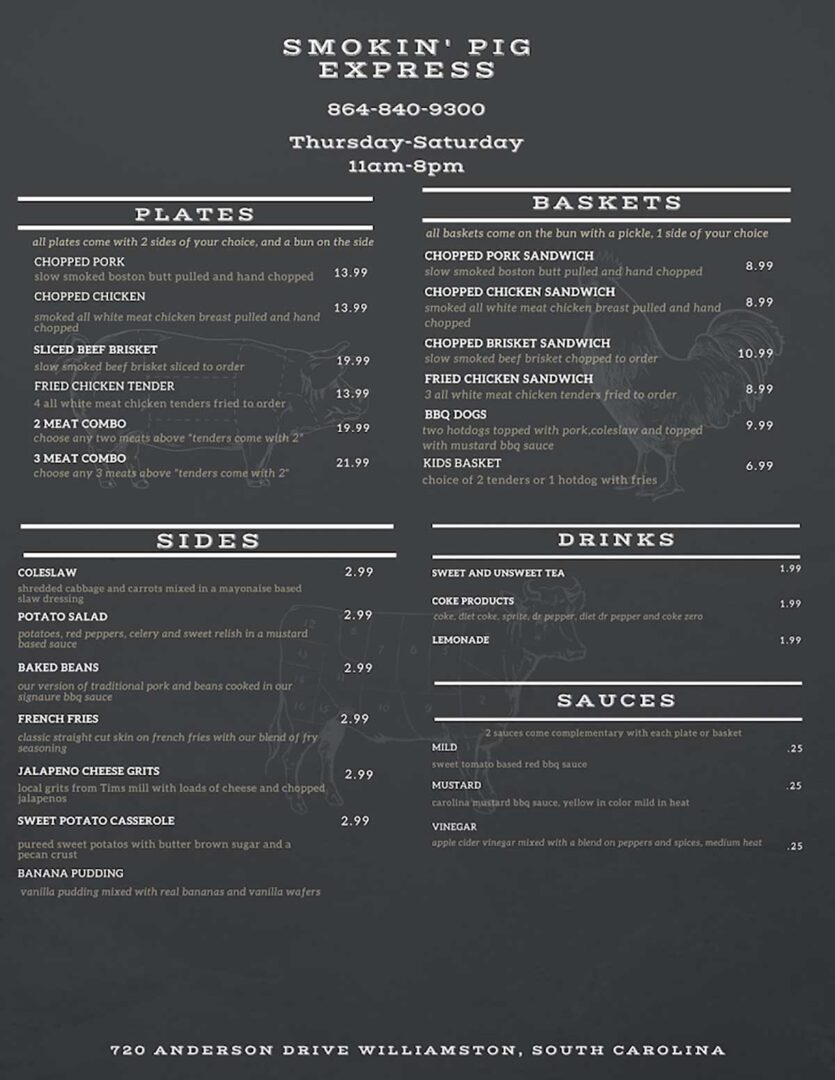 The Smokin' Pig Express in Williamston - Destination BBQ