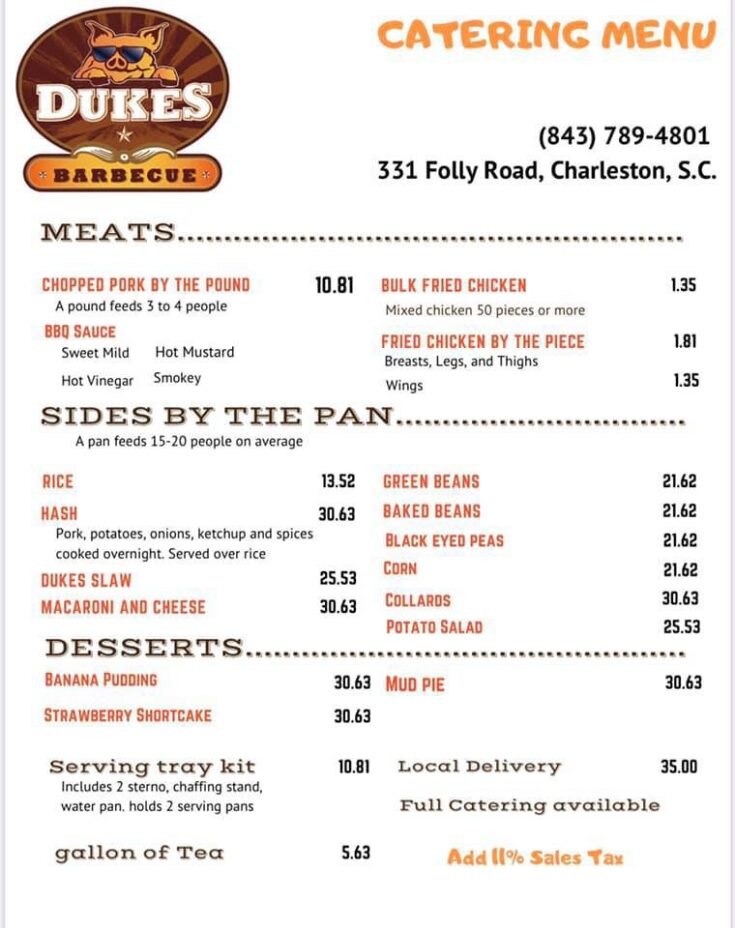 Dukes Barbecue on James Island - Destination BBQ