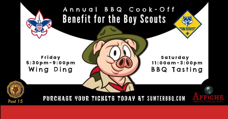 Benefit BBQ for Boy Scouts: Sumter Fairgrounds - Destination BBQ