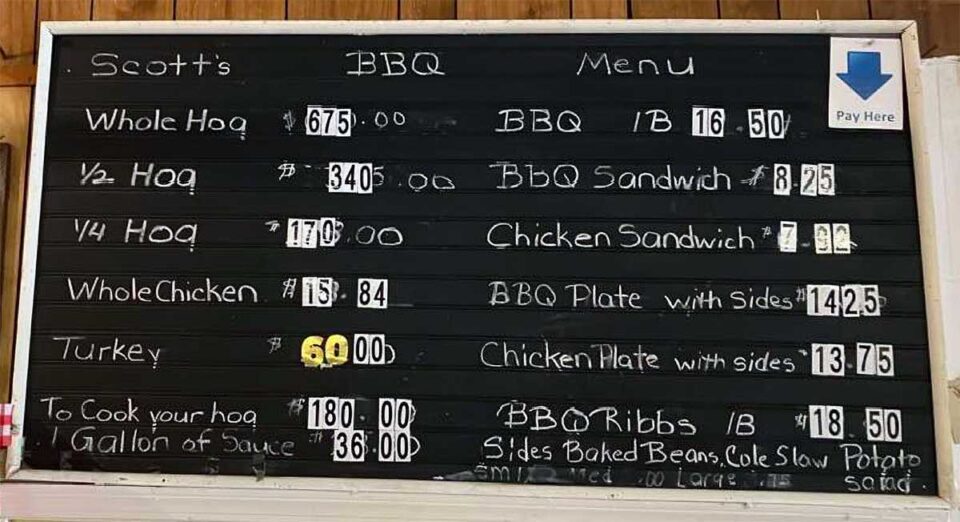 The Scott’s Bar-B-Que in Hemingway in Hemingway, SC - Destination BBQ