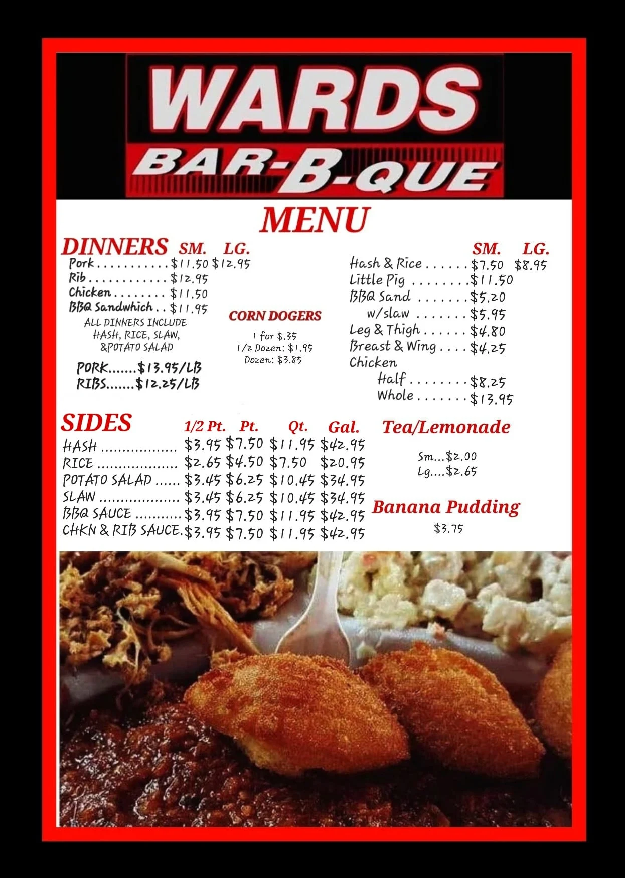 Ward’s Bar-B-Que on Pinewood in Sumter - Destination BBQ