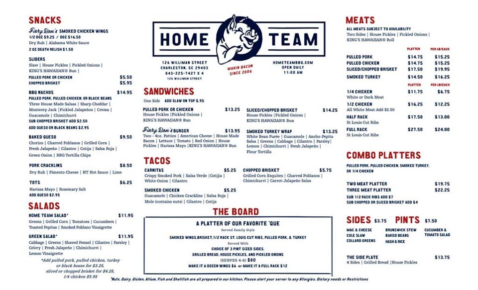 Home Team BBQ in Charleson (West Ashley) - Destination BBQ