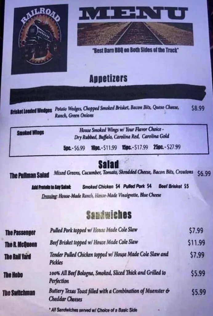 Railroad BBQ Restaurant in Columbia- Destination BBQ