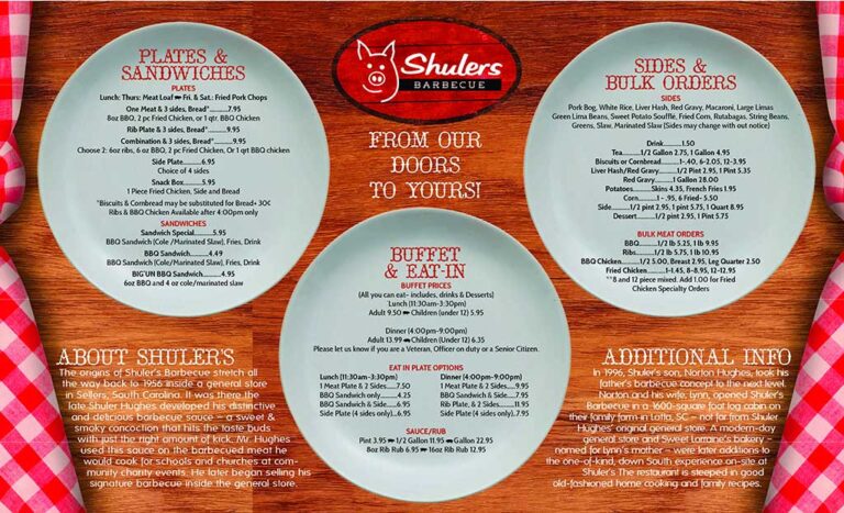 Shuler's Barbecue Restaurant in Latta - Destination BBQ