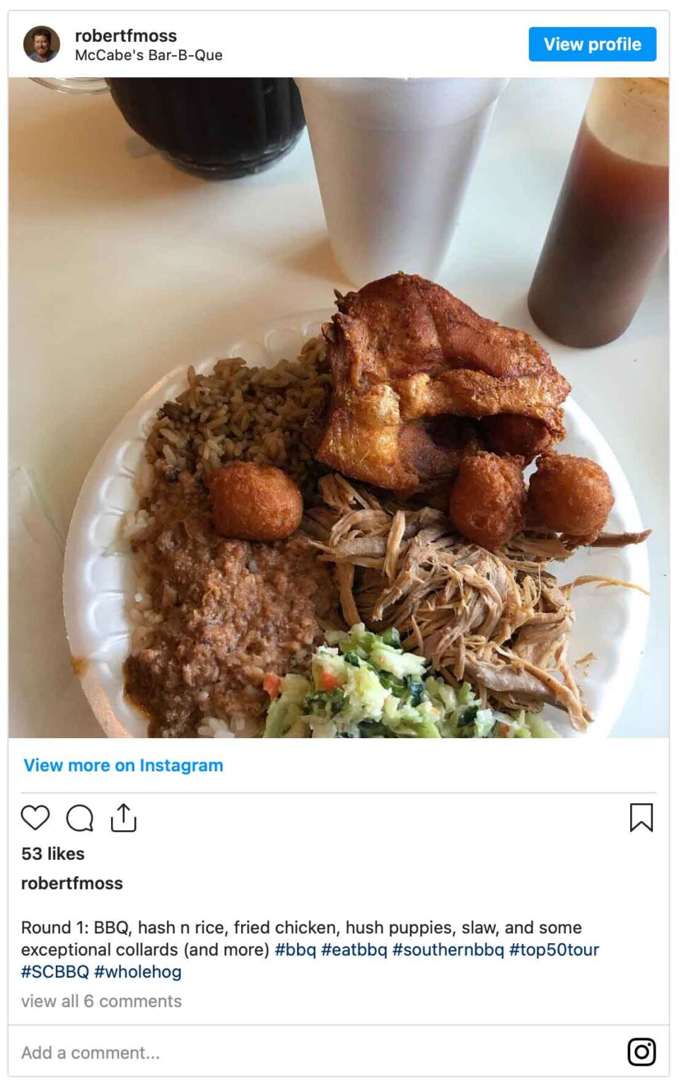 McCabe’s BBQ Restaurant in Manning, SC - Destination BBQ