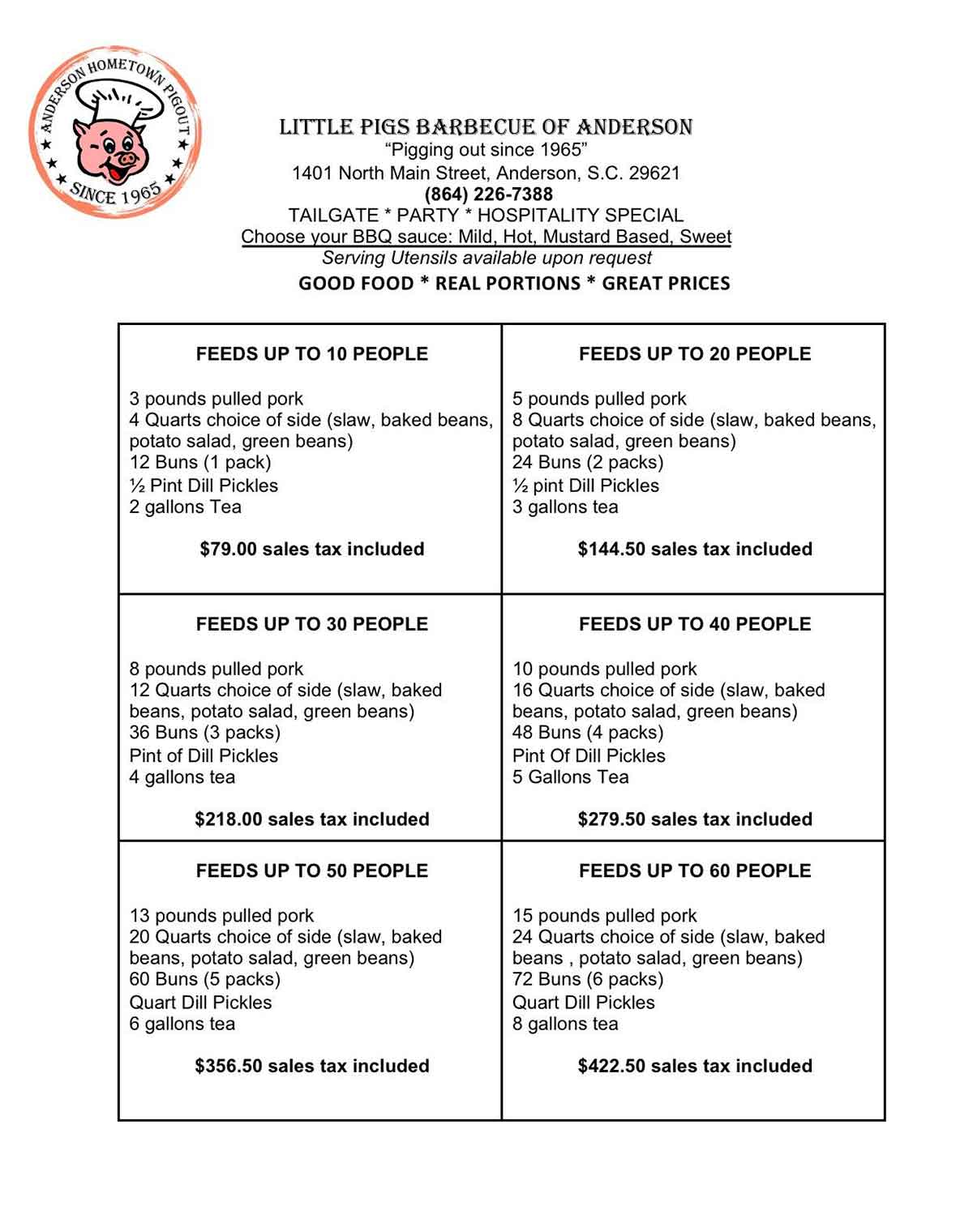 Little Pigs of Anderson - Destination BBQ