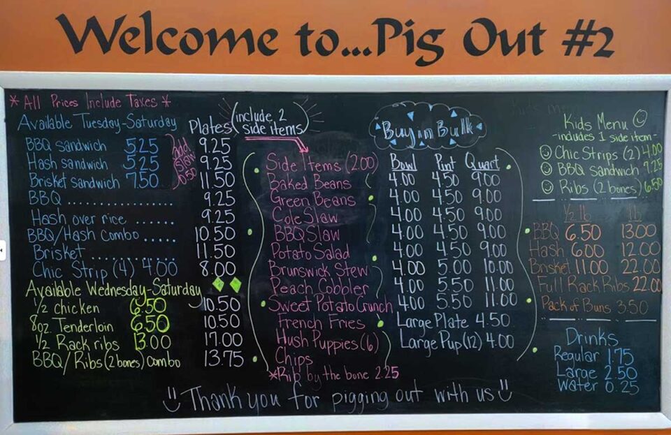 Pig Out BBQ #2 Restaurant in Drayton, SC - Destination BBQ