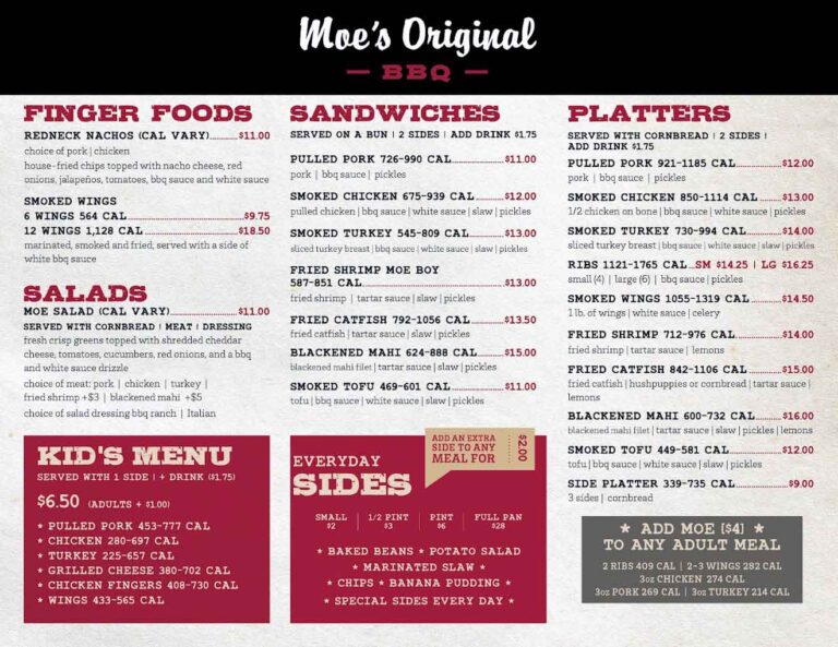 Moe's Original Bar B Que Restaurant in Spartanburg, SC - Destination BBQ