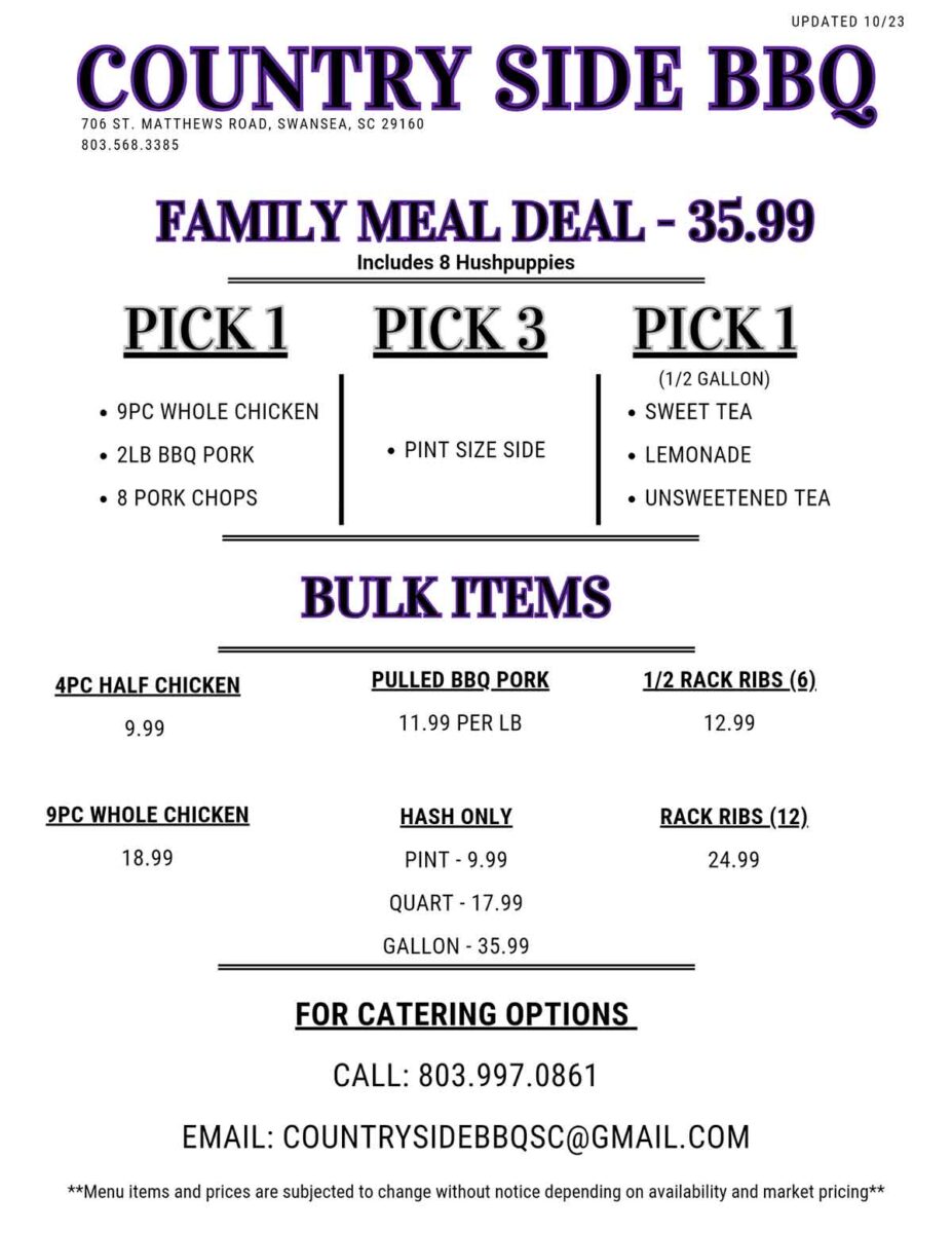 Country Side BBQ ***Permanently Closed*** - Destination BBQ