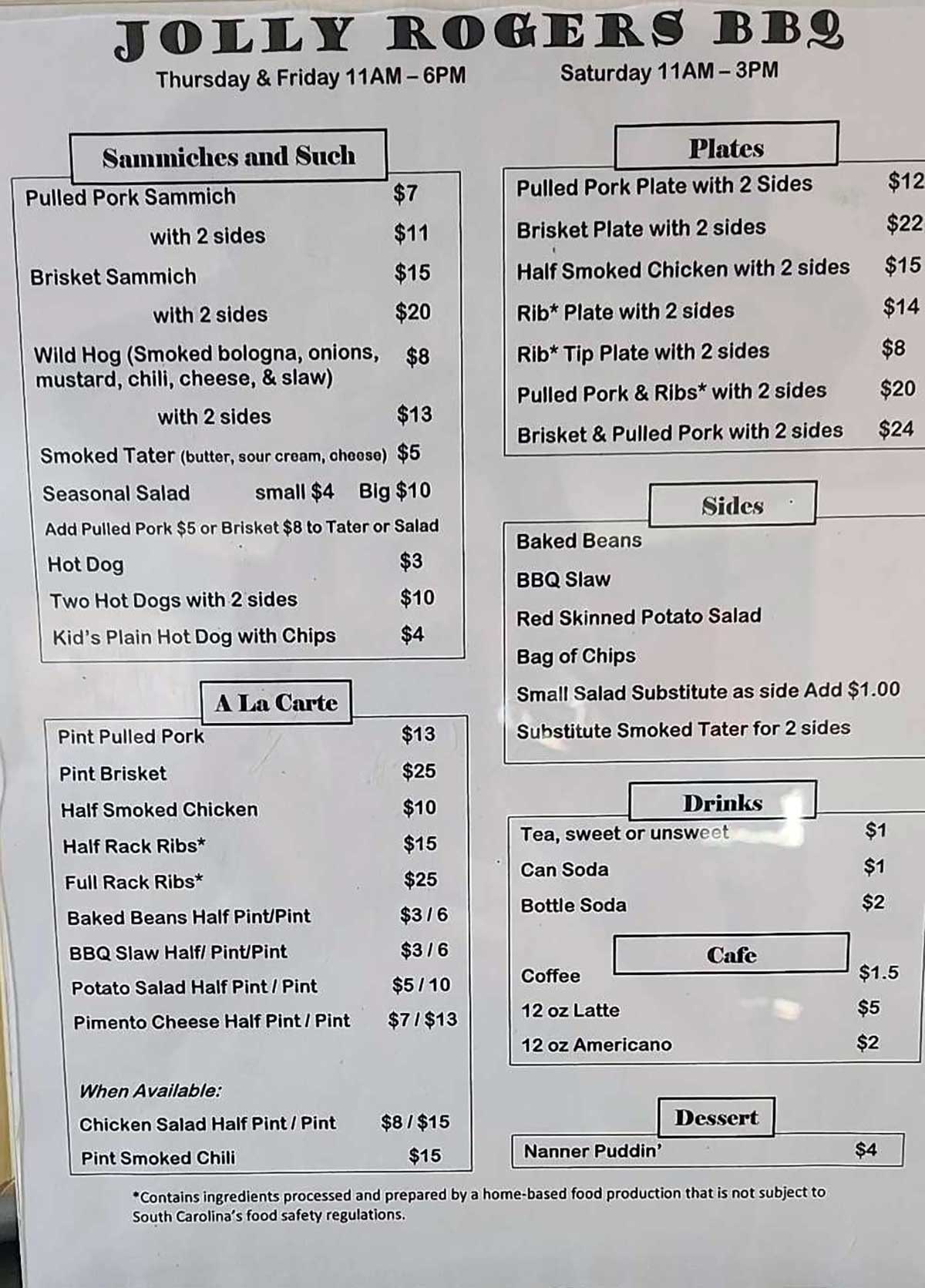 Jolly Rogers Woodfired BBQ - Destination BBQ
