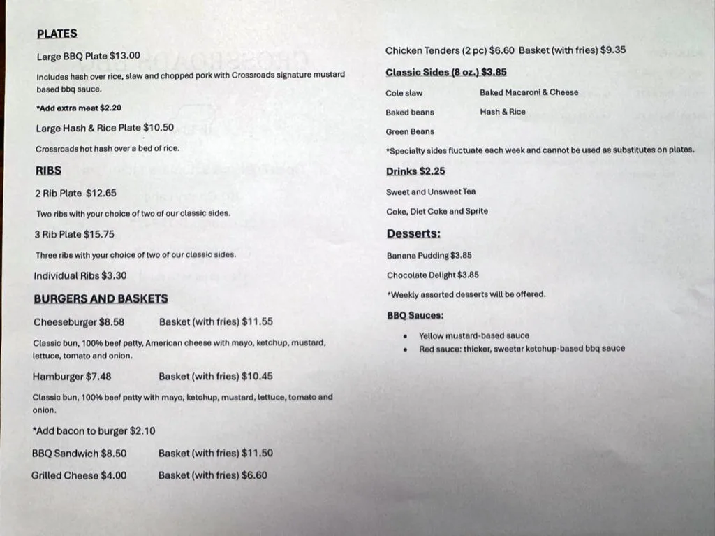 Crossroads BBQ Restaurant near St. George- Destination BBQ