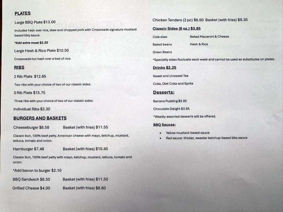 Crossroads BBQ***Temporarily Closed*** Restaurant near St. George ...