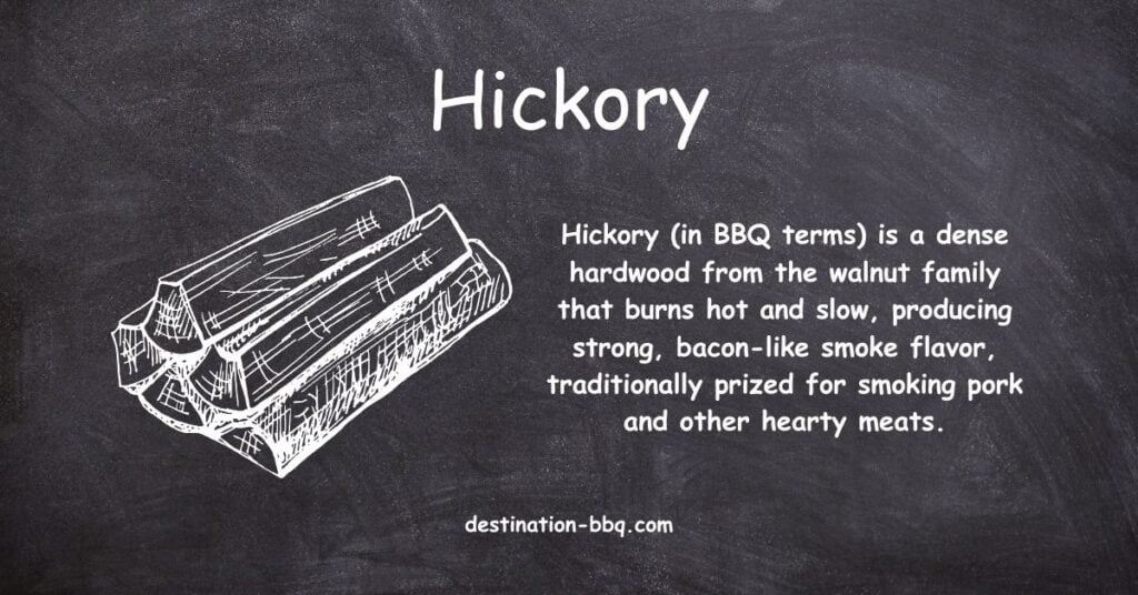 Hickory Wood for BBQ: Flavor, Heat & How to Use - Destination BBQ