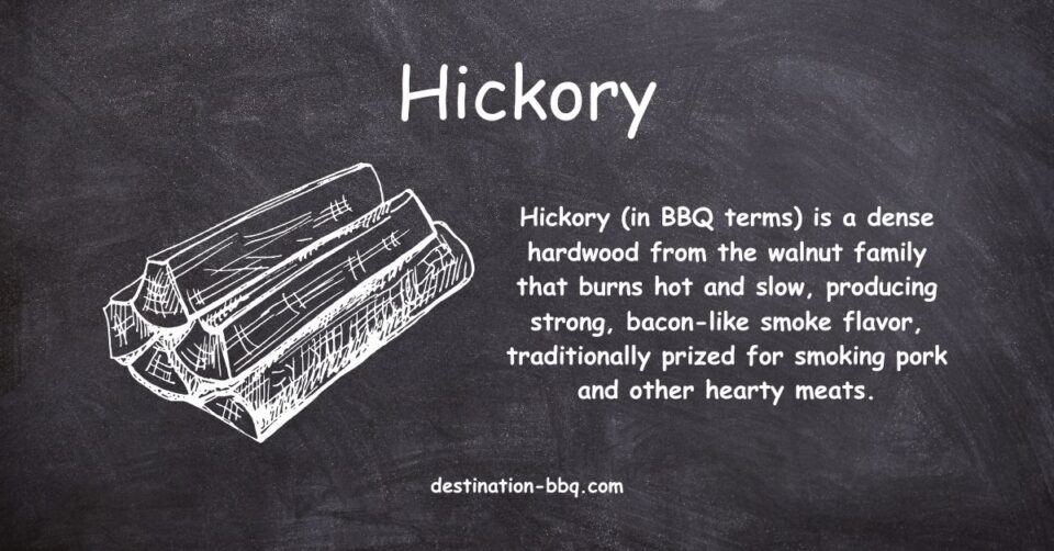 Hickory Wood for BBQ: Flavor, Heat & How to Use - Destination BBQ